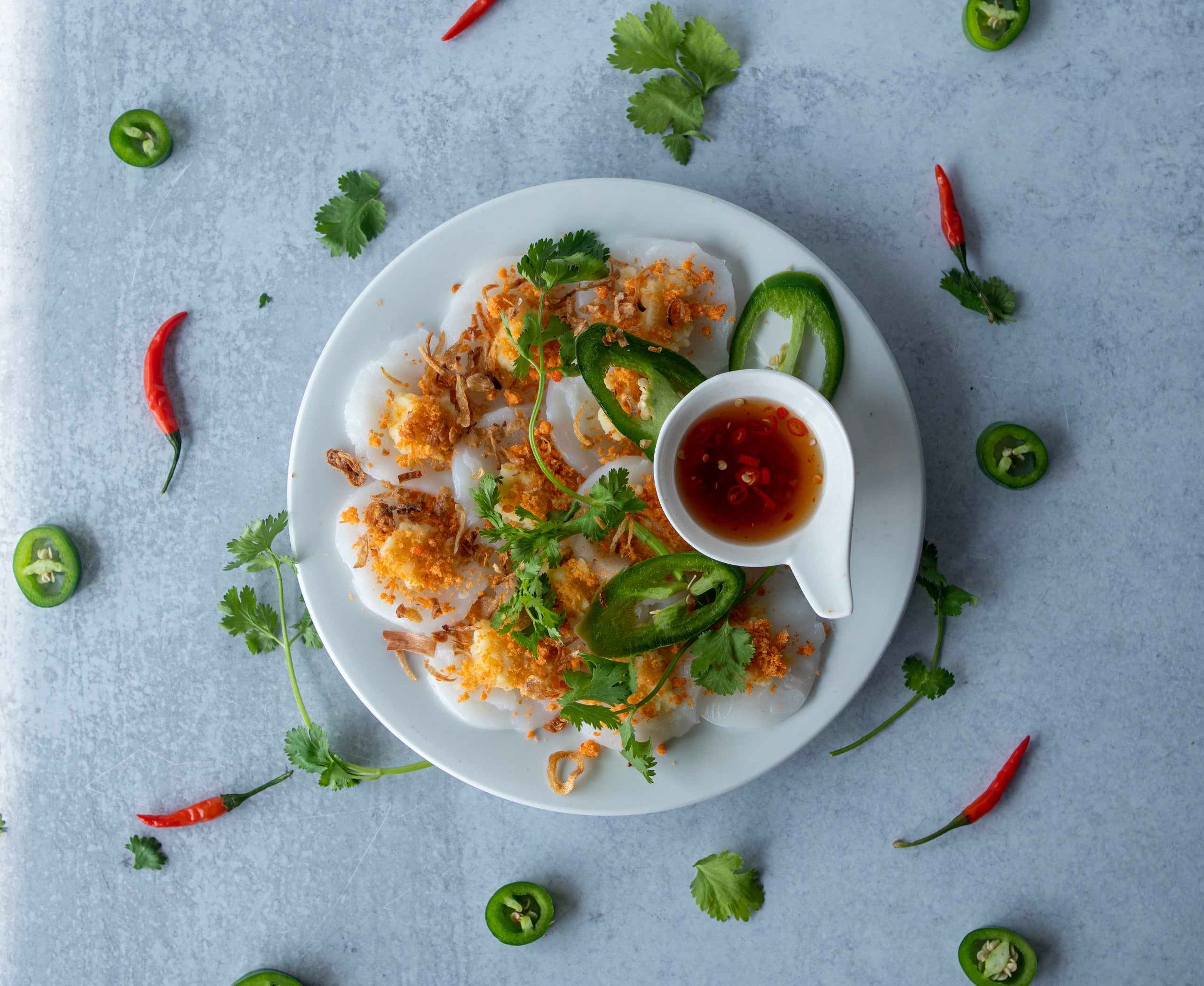 Banh Beo - Mini Shrimp Rice Cakes | Ba Le Bakery